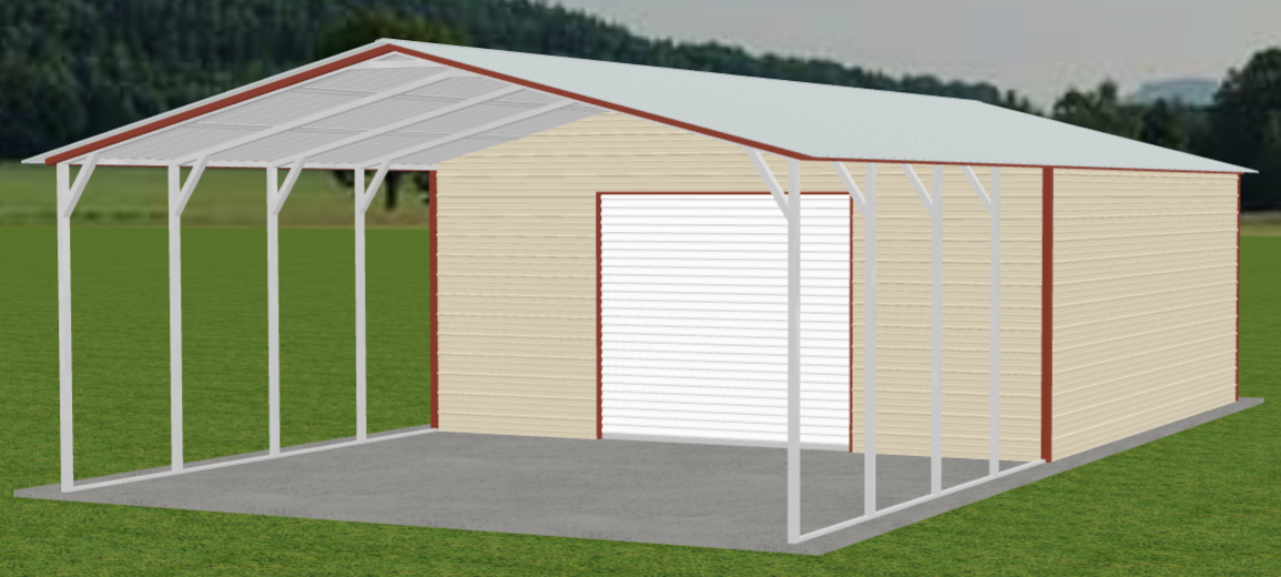 The Sebring 24x45x10 | Lee Structures – Lee Steel Structures